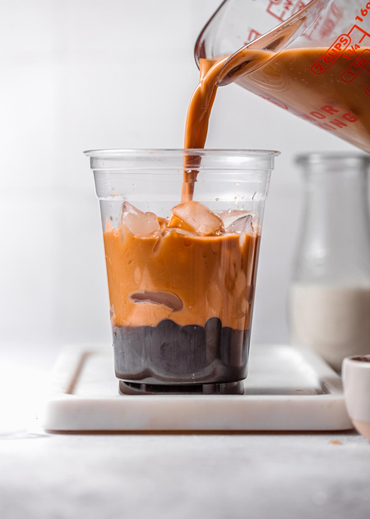 Coffee Milk Bubble Tea with Boba Pearls