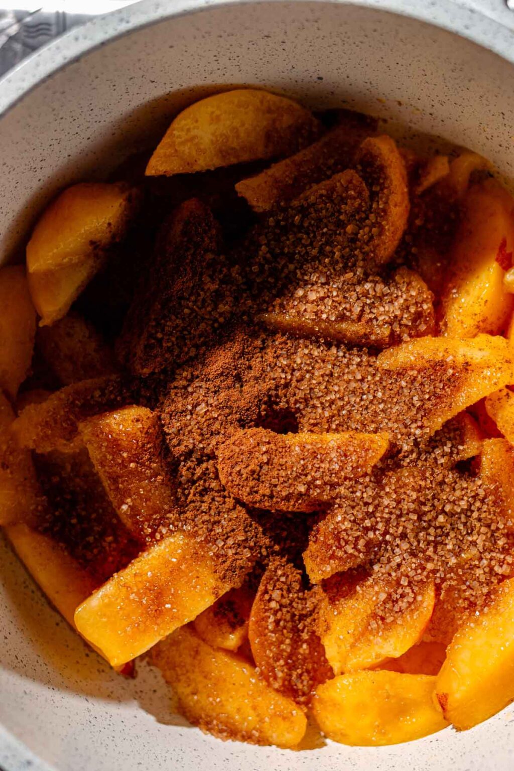 Glazed Stovetop Stewed Peaches