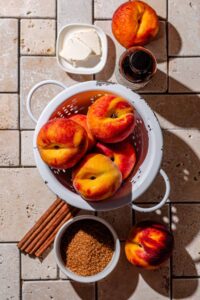Glazed Stovetop Stewed Peaches