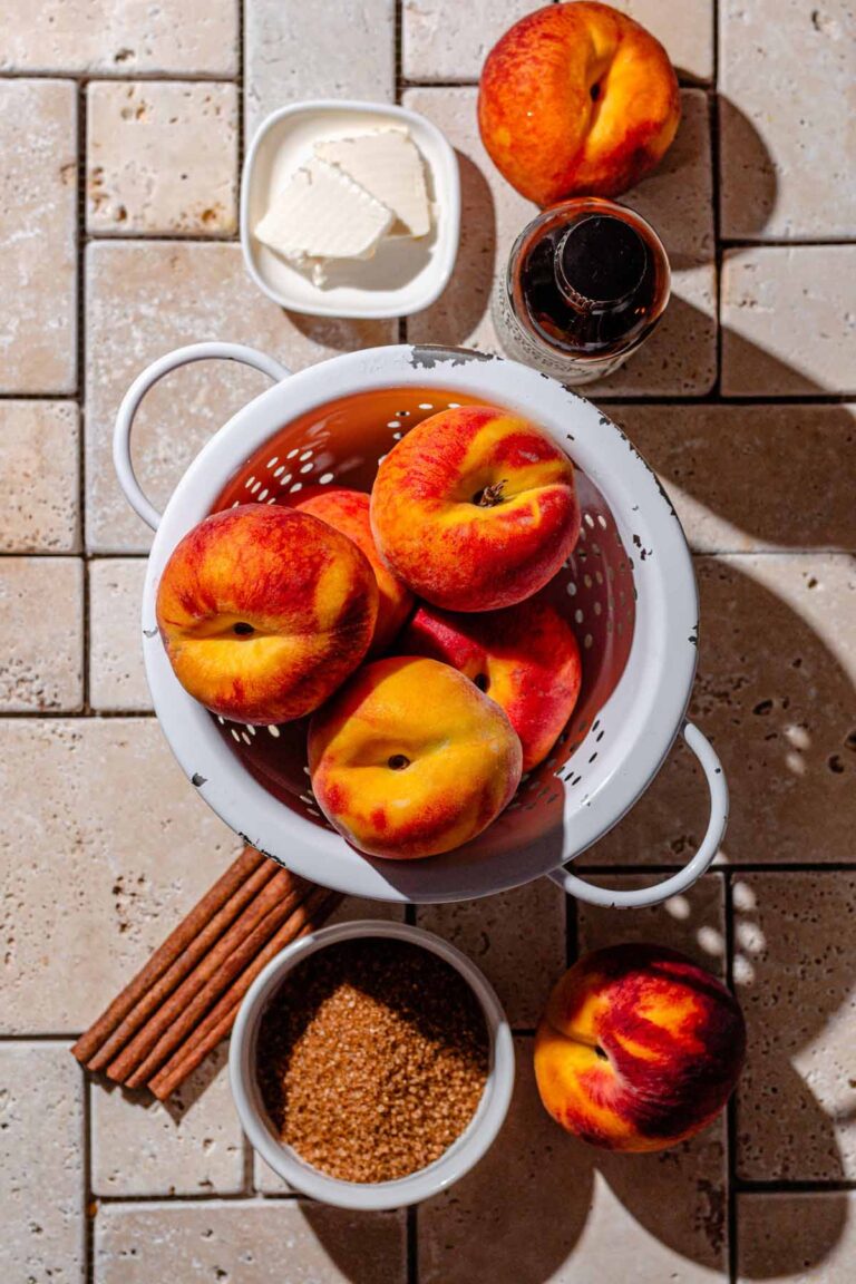 Glazed Stovetop Stewed Peaches