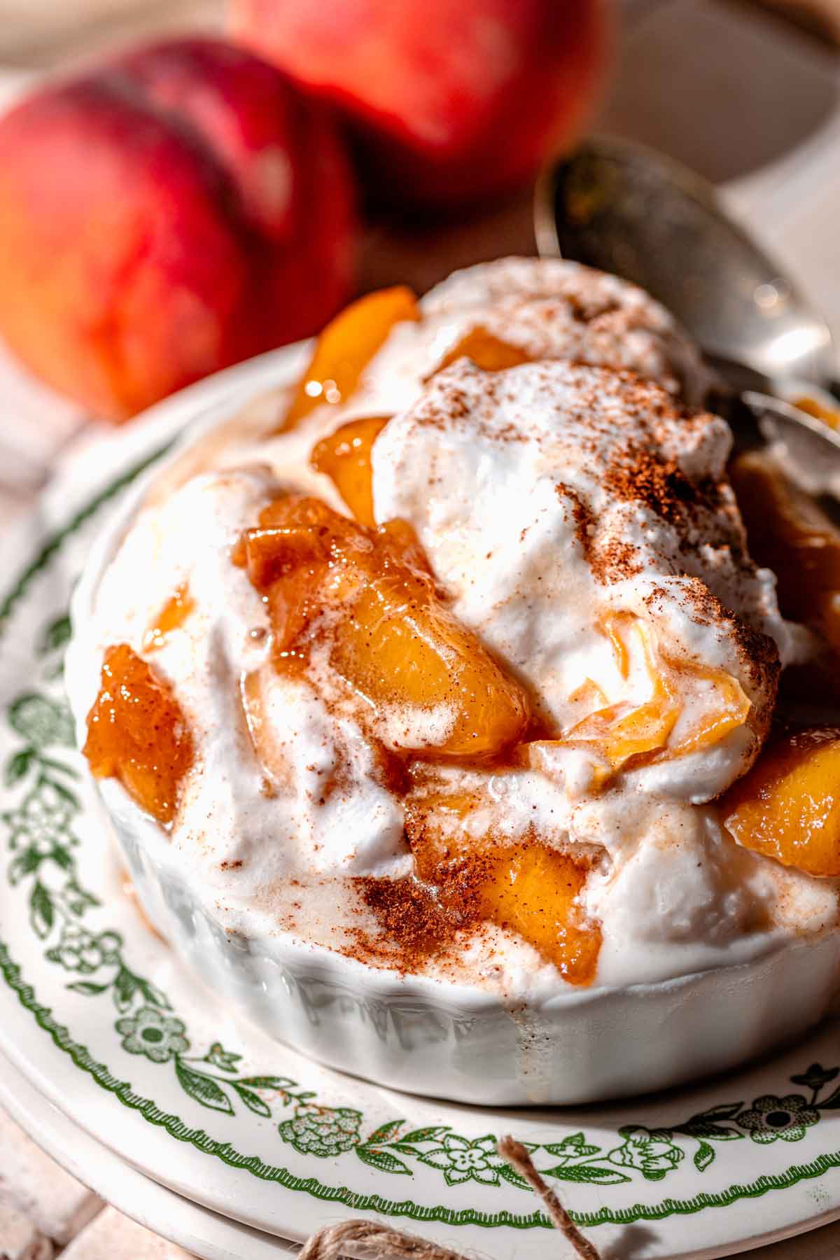 Glazed Stovetop Stewed Peaches