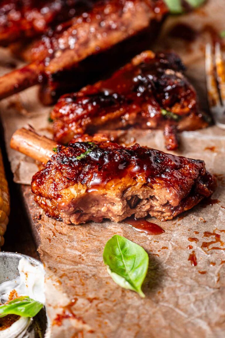 Sticky BBQ Vegan Ribs (Seitan Recipe)