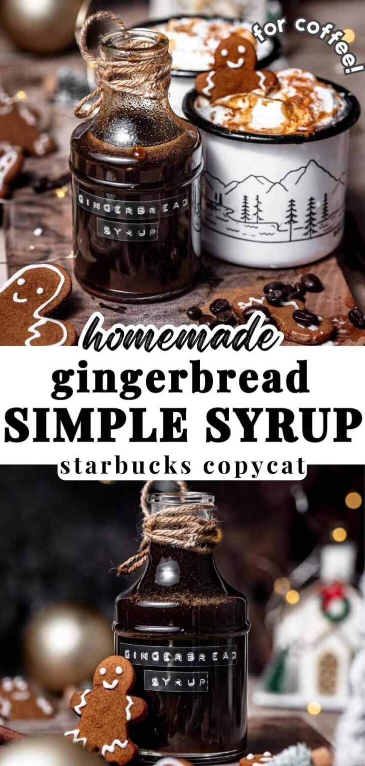 Homemade Gingerbread Syrup for Coffee & Cocktails