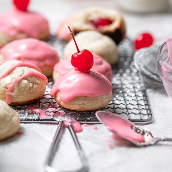 Old Fashioned Cherry Bonbon Cookies