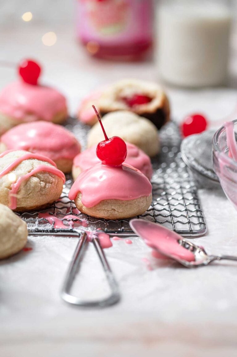 Old Fashioned Cherry Bonbon Cookies
