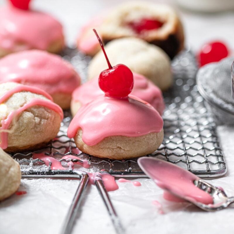 Old Fashioned Cherry Bonbon Cookies