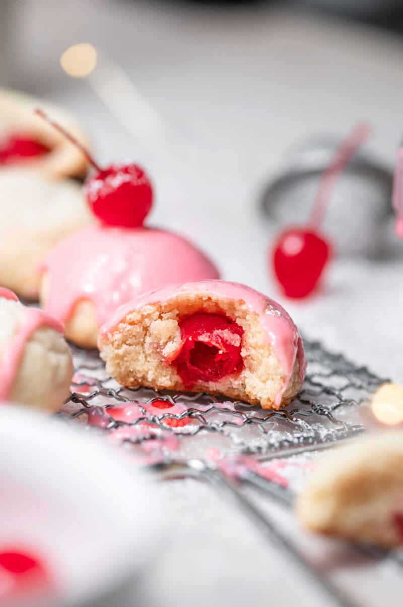 Old Fashioned Cherry Bonbon Cookies