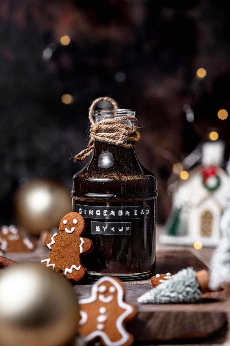 Homemade Gingerbread Syrup for Coffee & Cocktails