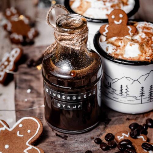 Homemade Gingerbread Syrup for Coffee & Cocktails