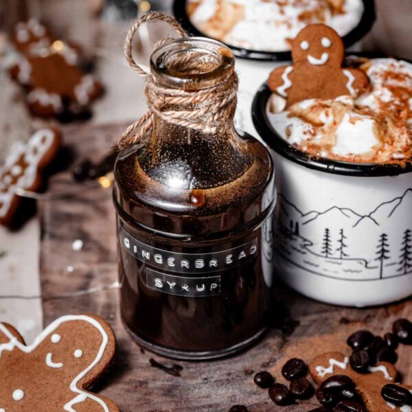 Homemade Gingerbread Syrup for Coffee & Cocktails