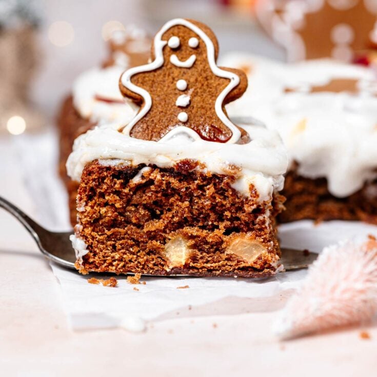 Gingerbread Apple Cake with Cream Cheese Frosting