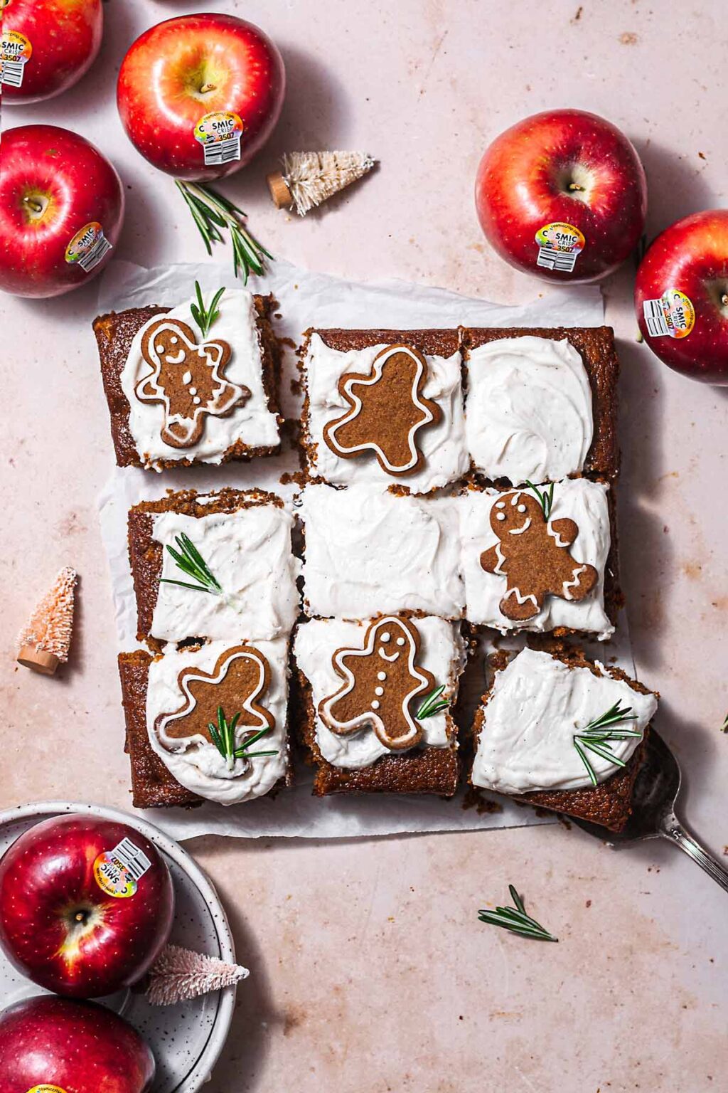 Gingerbread Apple Cake with Cream Cheese Frosting