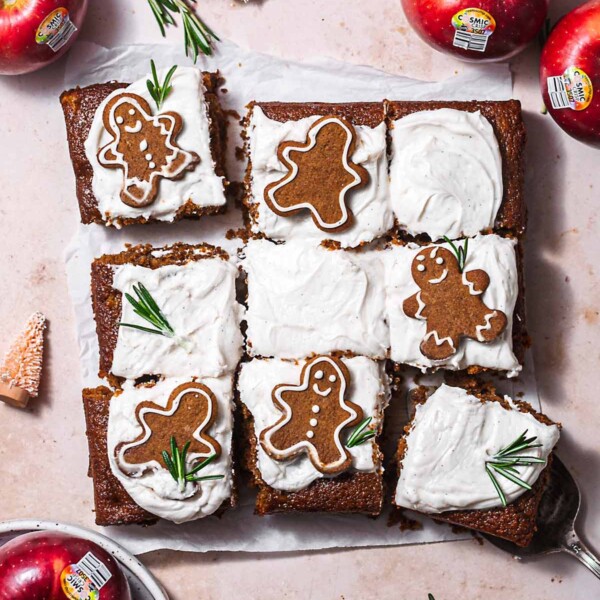 Gingerbread Apple Cake with Cream Cheese Frosting