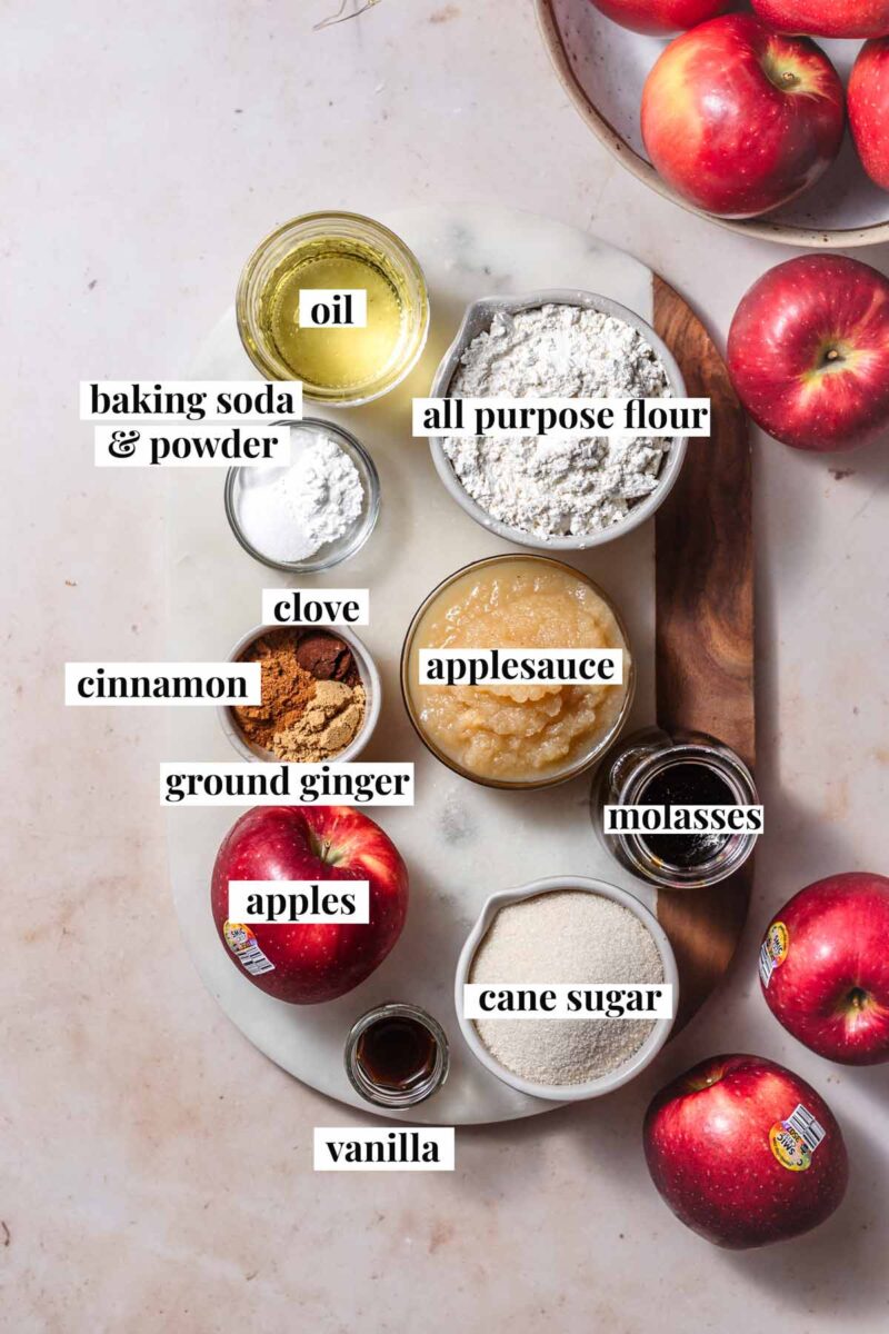 Gingerbread Apple Cake with Cream Cheese Frosting