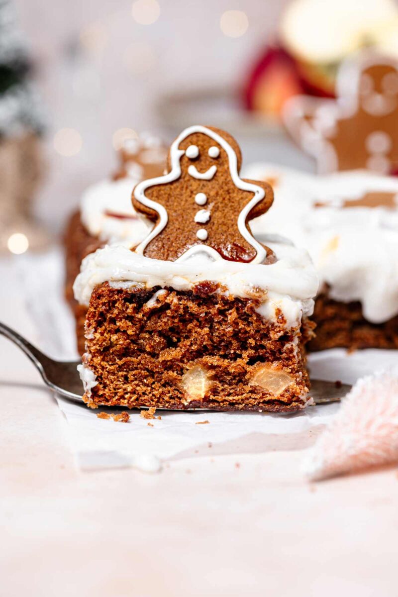 Gingerbread Apple Cake with Cream Cheese Frosting
