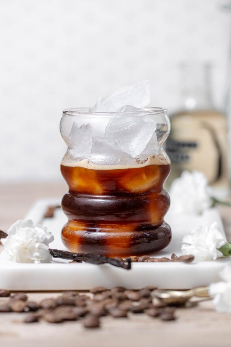 Easy Vanilla Iced Coffee with Homemade Syrup