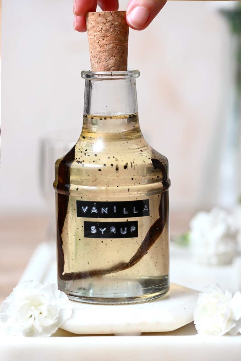 Homemade Vanilla Syrup for Coffee, Cakes, Cocktails & More