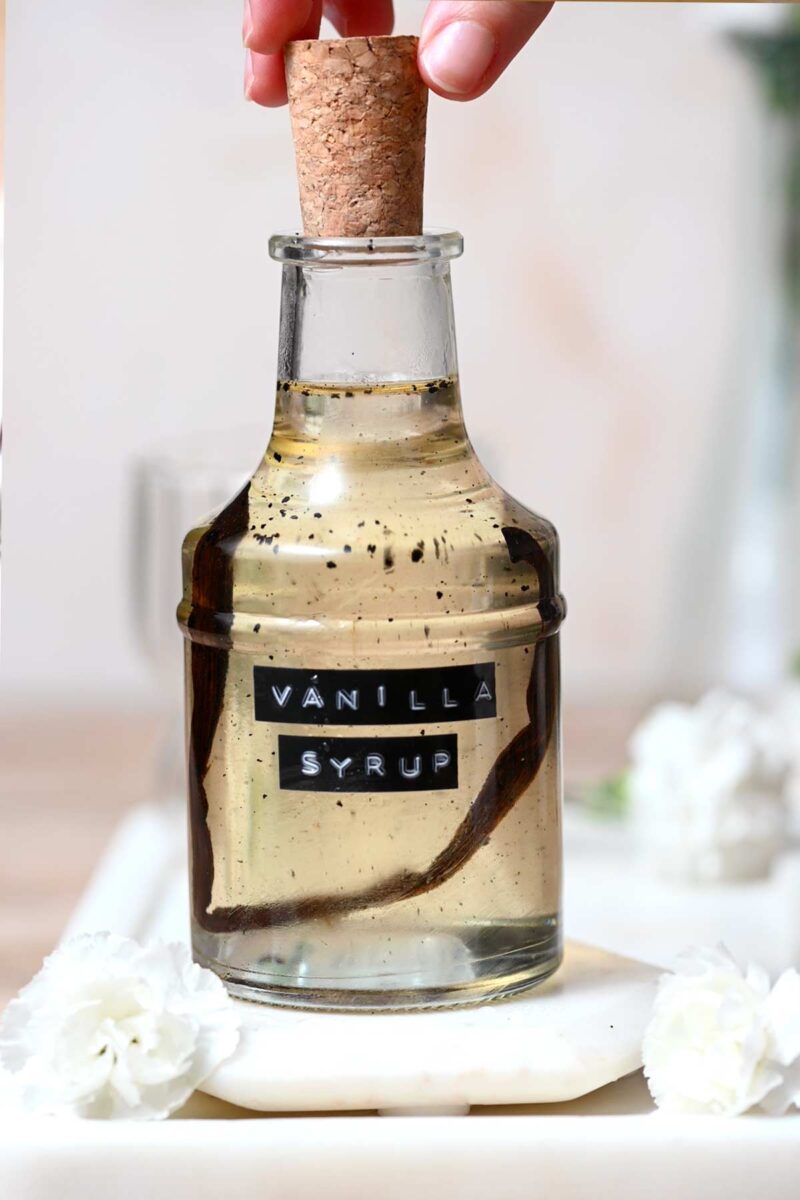 Homemade Vanilla Syrup for Coffee, Cakes, Cocktails & More