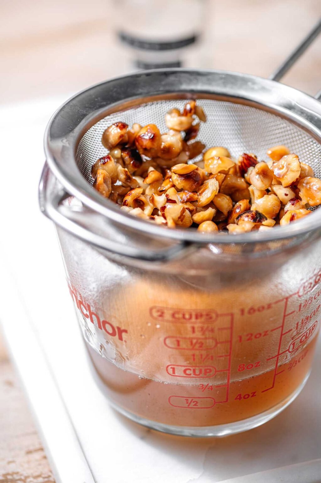 Homemade Hazelnut Simple Syrup for Coffee