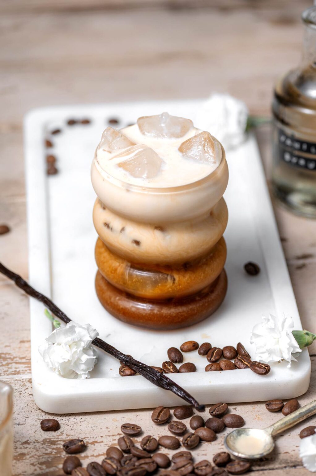 Easy Vanilla Iced Coffee with Homemade Syrup