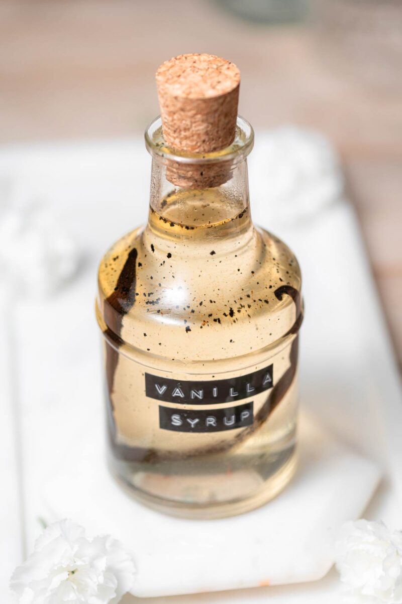 Homemade Vanilla Syrup for Coffee, Cakes, Cocktails & More