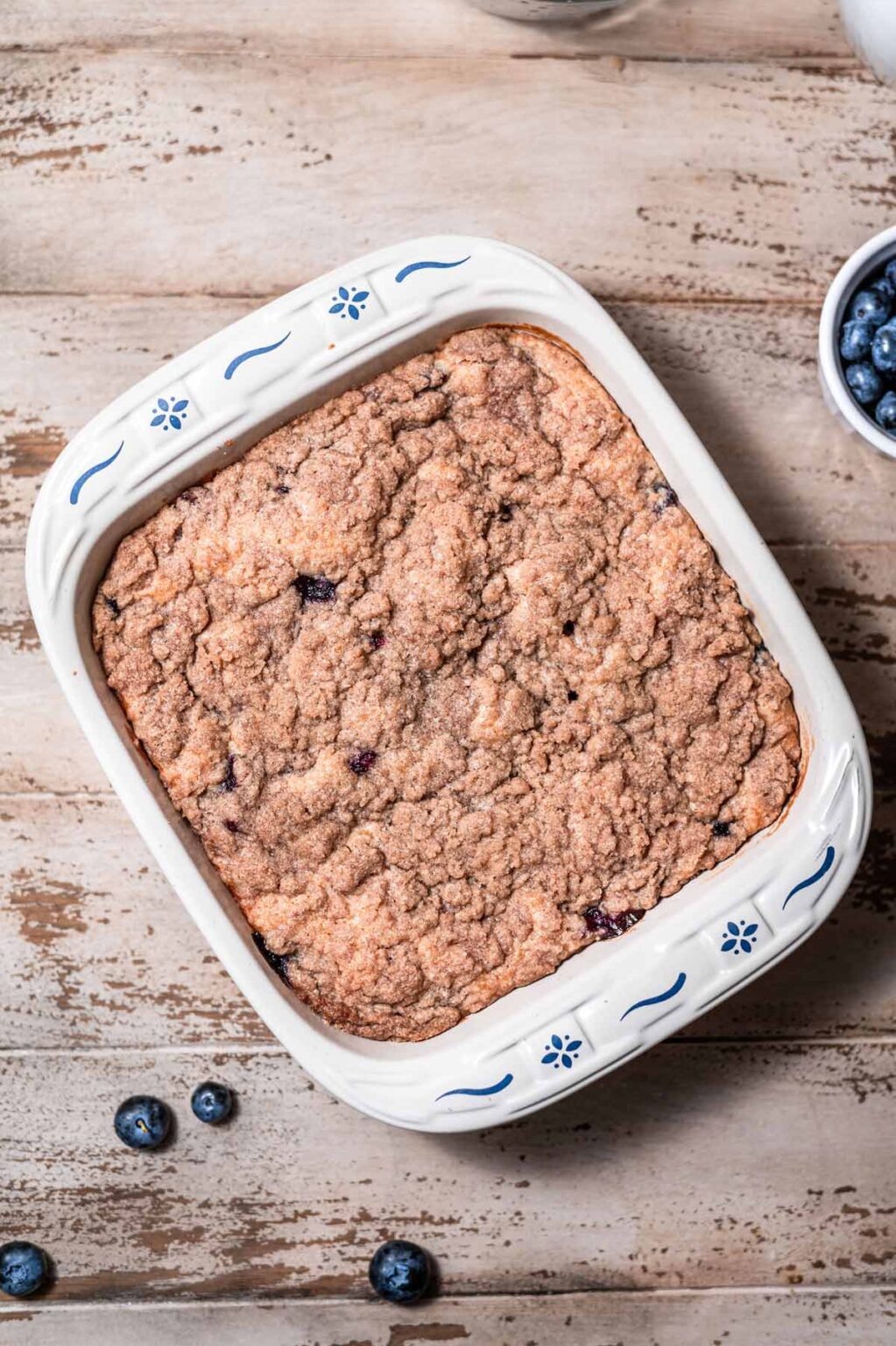 Vegan Blueberry Buckle Cake