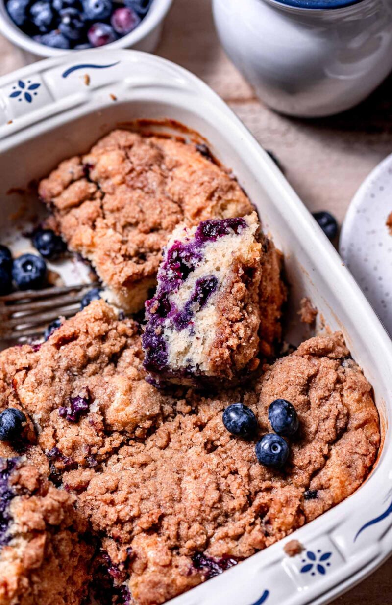 Vegan Blueberry Buckle Cake