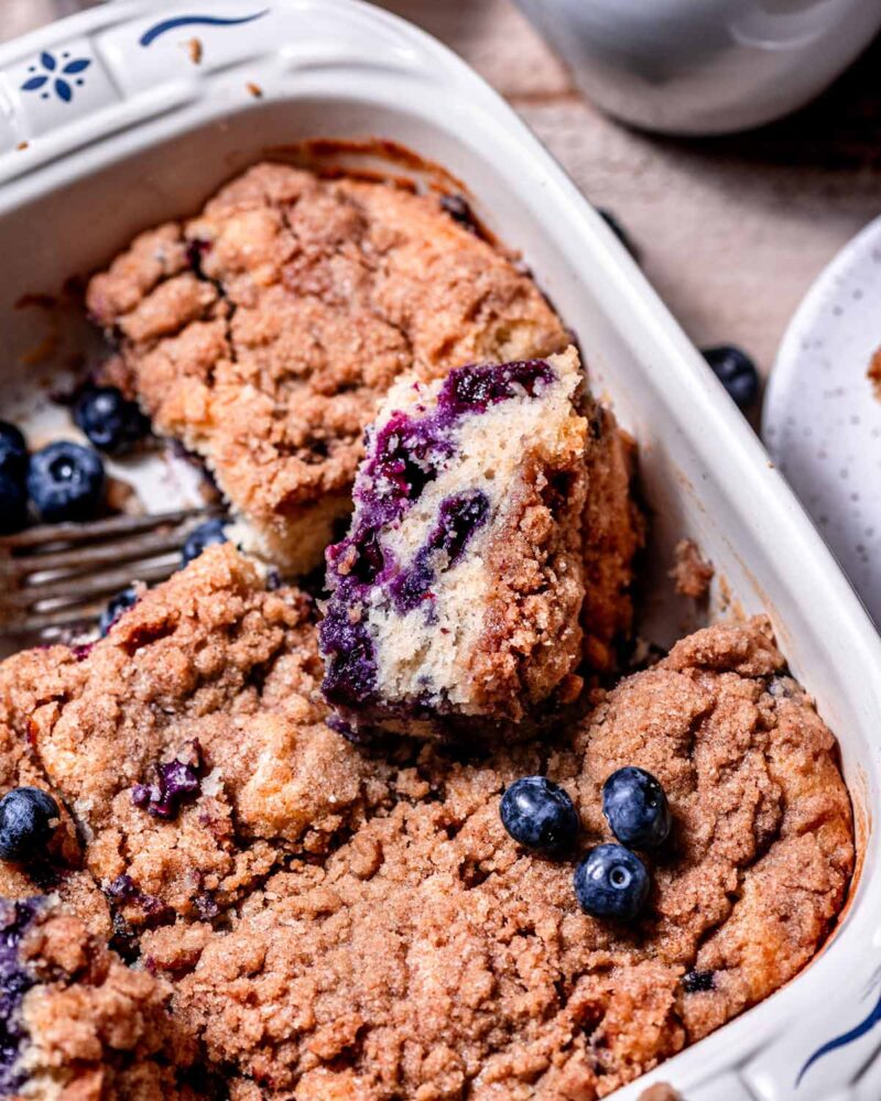 Vegan Blueberry Buckle Cake