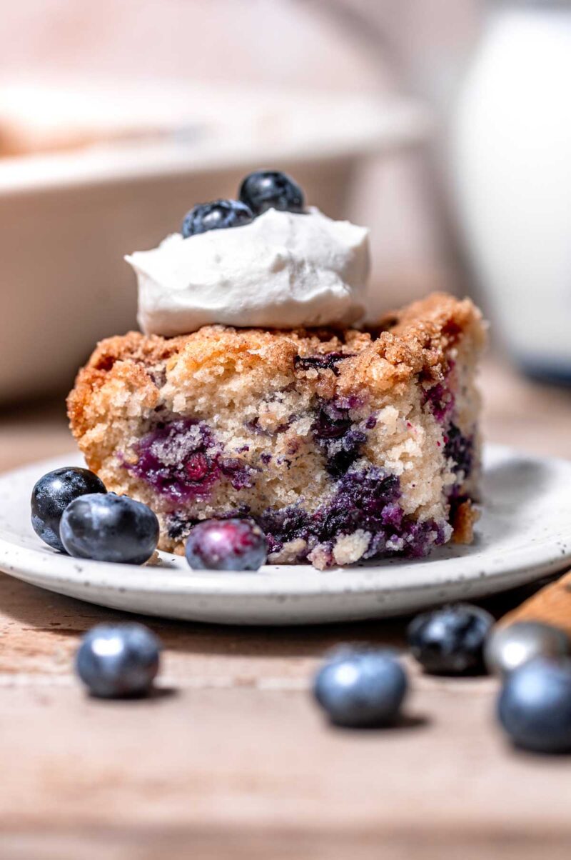 Vegan Blueberry Buckle Cake