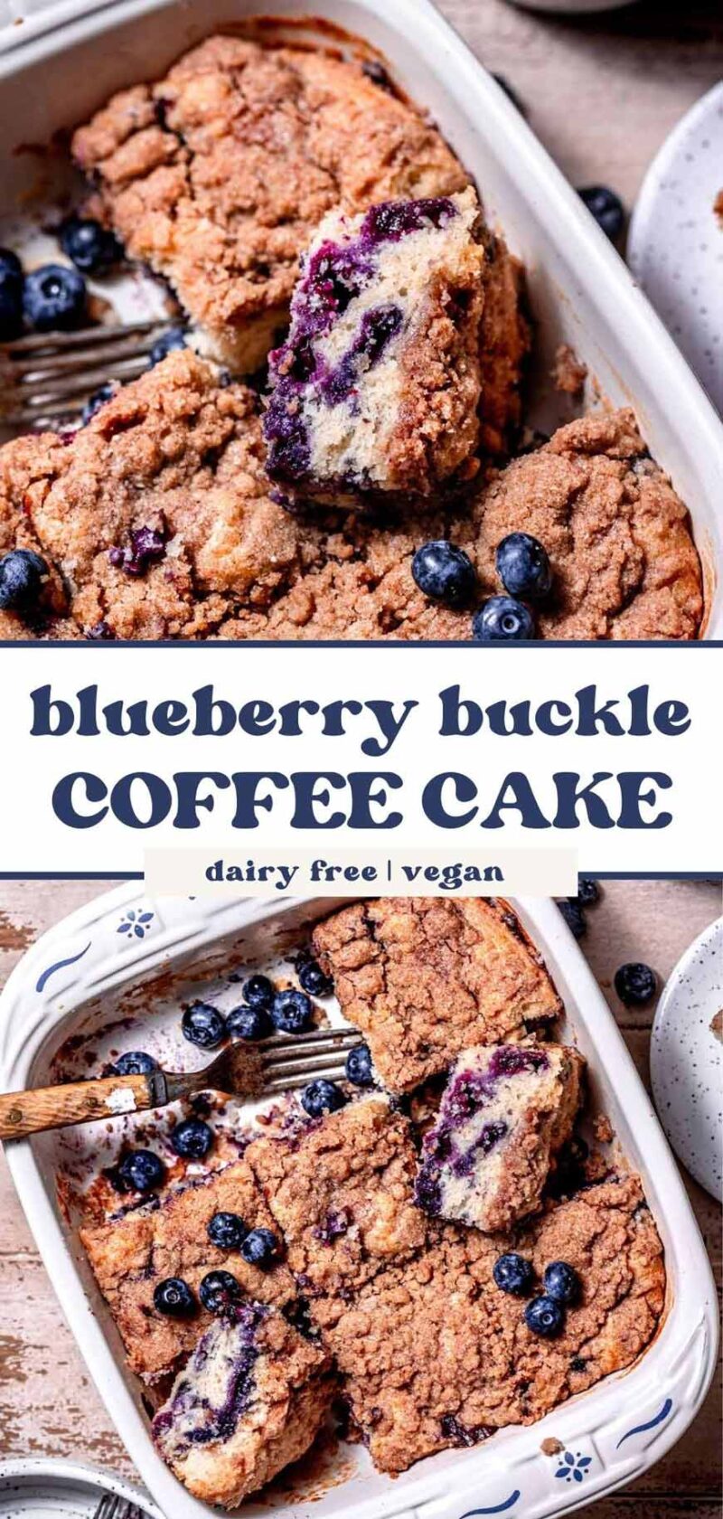 Vegan Blueberry Buckle Cake