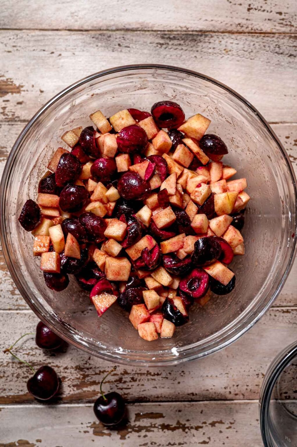 Easy Cherry Apple Crisp