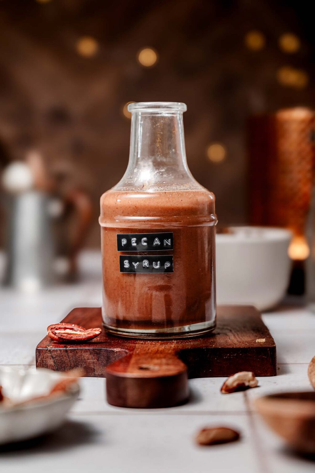 Toasted Pecan Syrup for Coffee, Cocktails & More