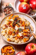 Maple Roasted Butternut Squash and Apple Risotto