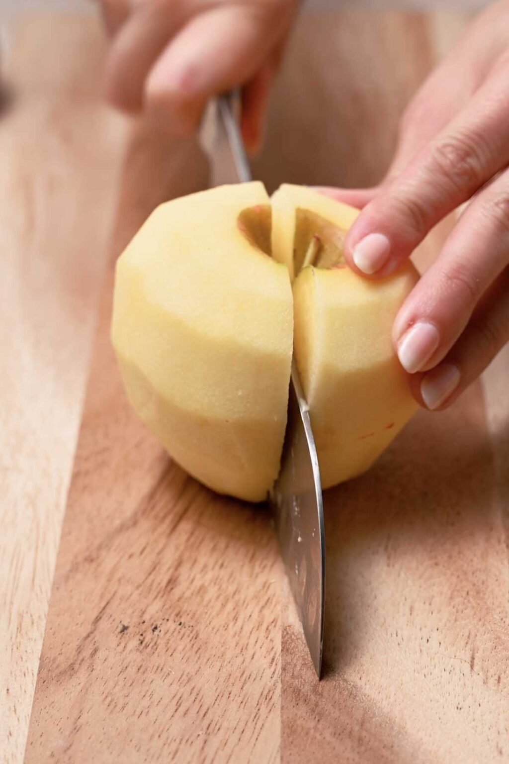 Baked Hasselback Apples with Pecan Crumble