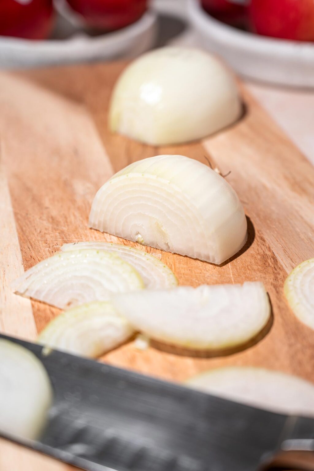 Caramelized Onion Flatbread Pizza with Apples & Balsamic Glaze