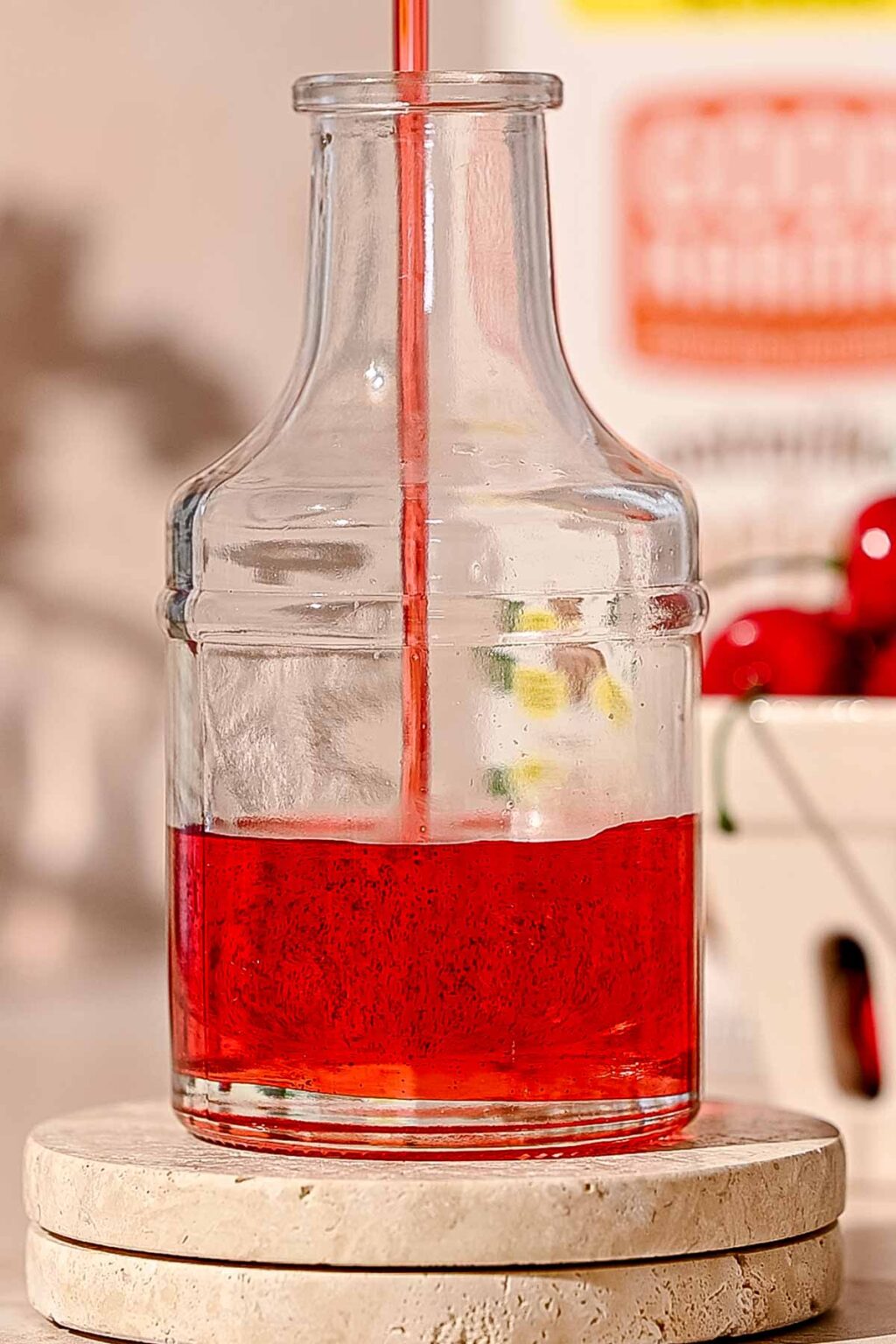 Easy Cherry Simple Syrup for Drinks, Coffee & Cocktails