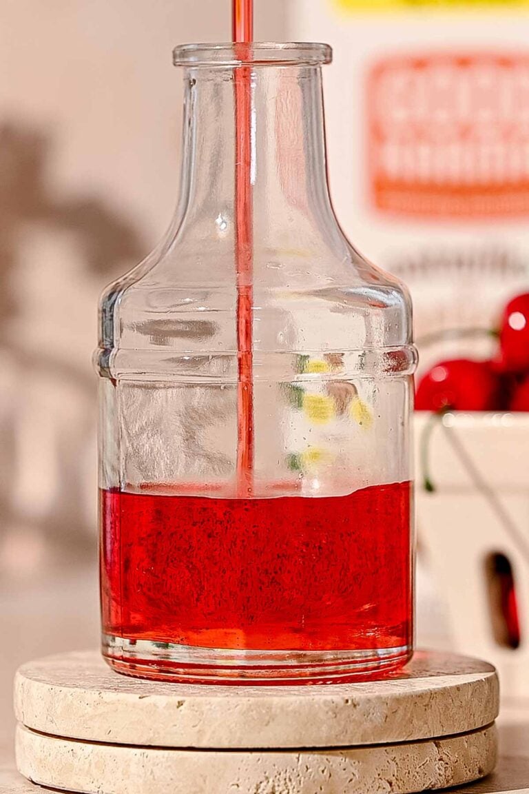 Easy Cherry Simple Syrup for Drinks, Coffee & Cocktails