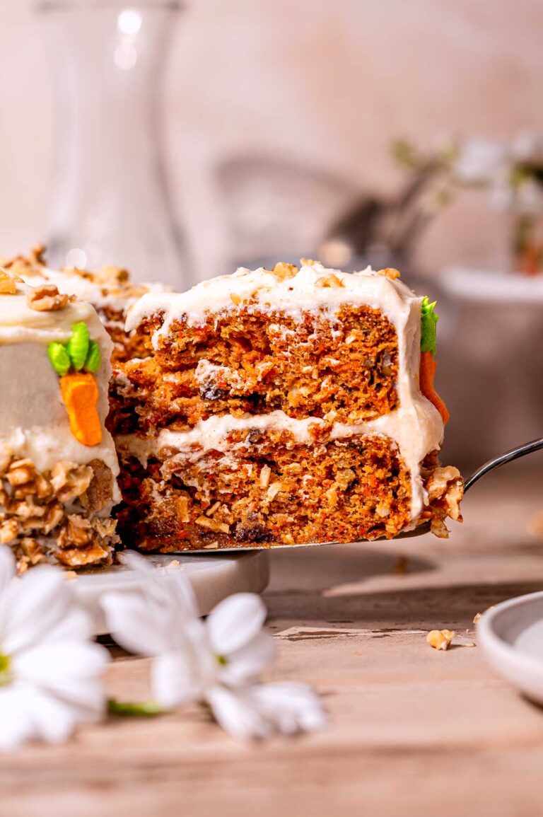 Easy Vegan Carrot Cake With Cream Cheese Frosting