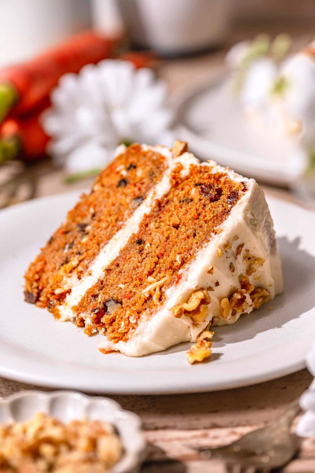 Easy Vegan Carrot Cake With Cream Cheese Frosting