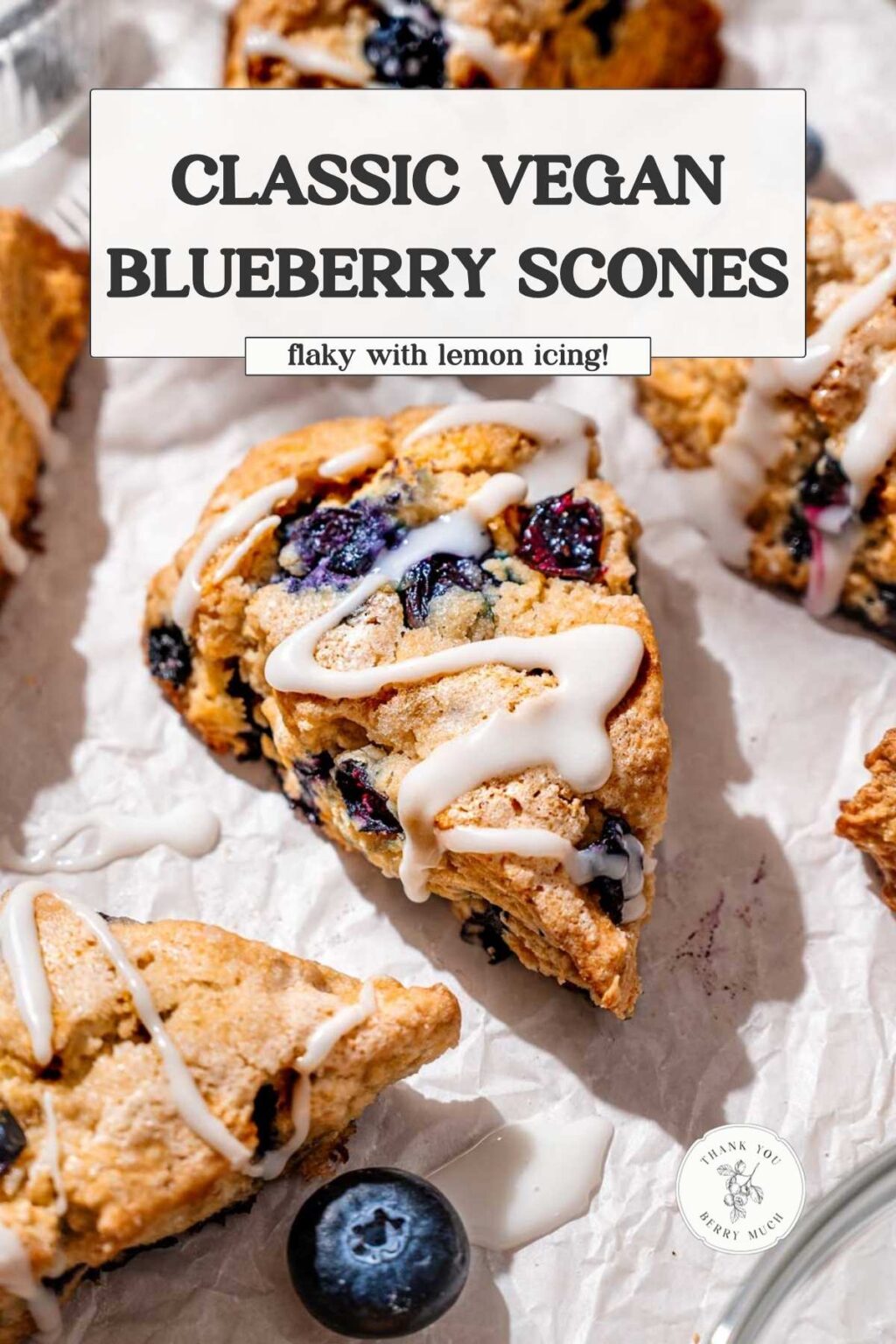 Classic Vegan Blueberry Scones (Tender, Flaky & Bakery-Worthy)