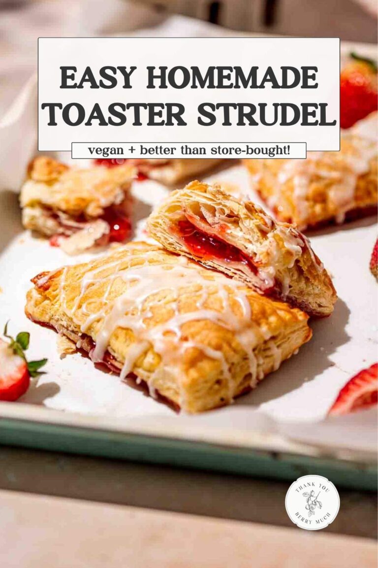 Easy Vegan Toaster Strudels (Strawberry, Cinnamon & More!)